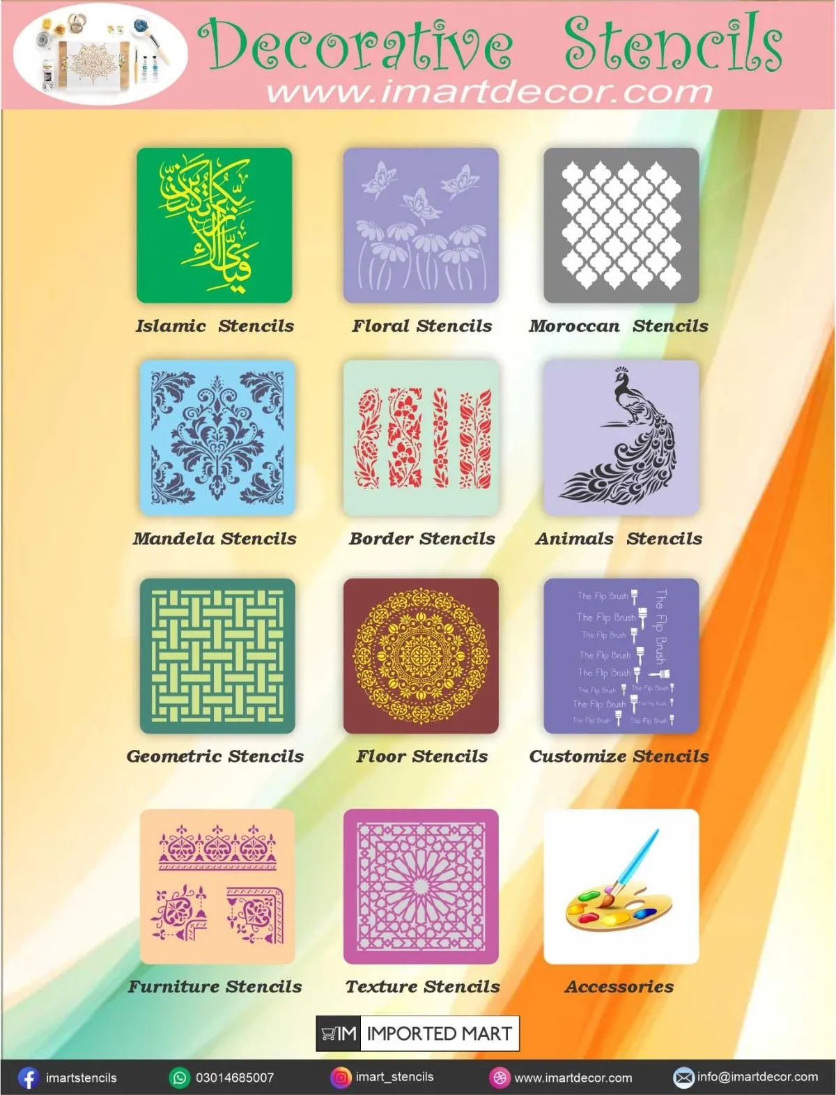 Versace Border reusable stencil for wall decoration, Furniture , Canvas ...