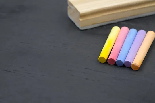 100PCS BOX of Black Board Chalk - Multi Color | Daraz.lk