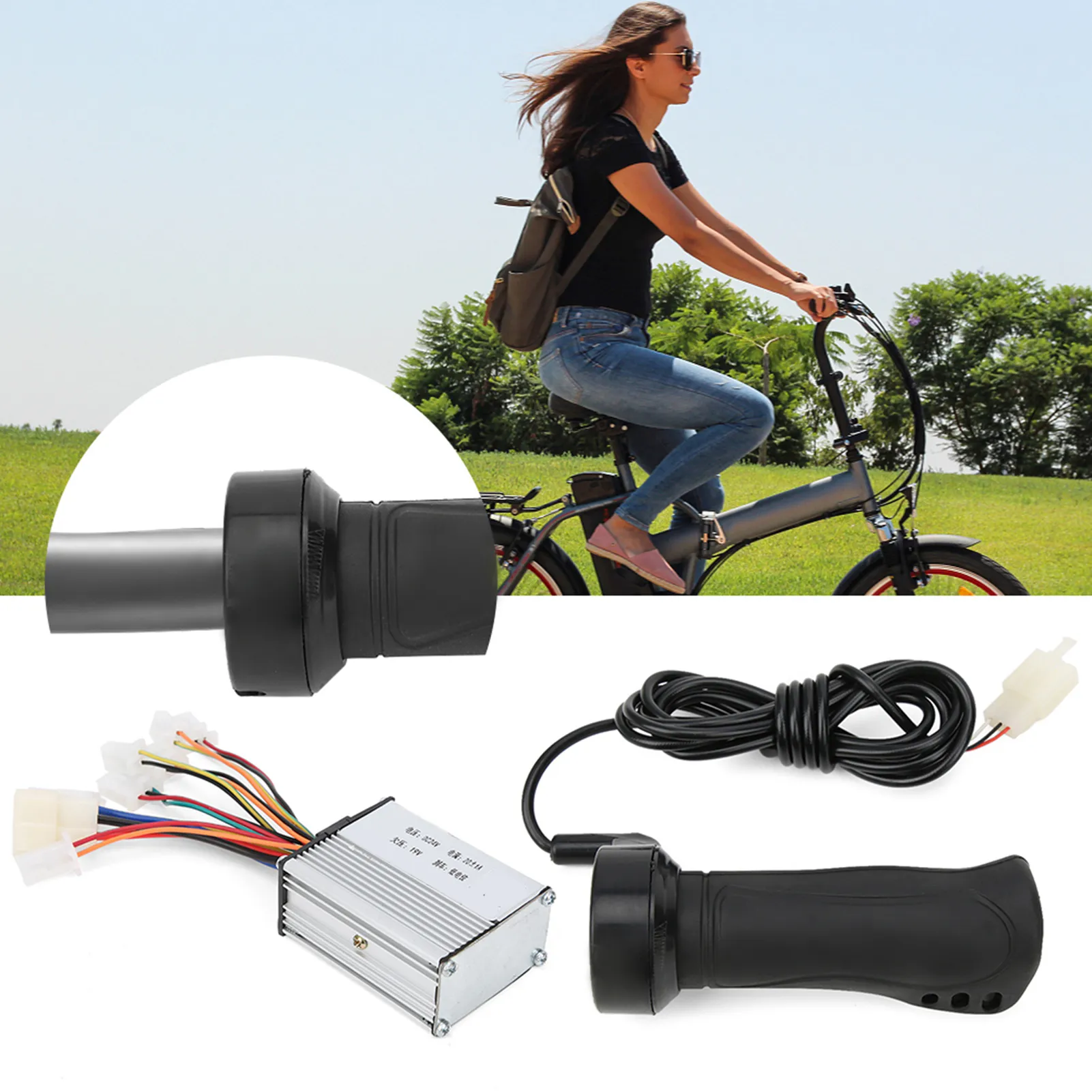 Electric Bike Controller And Handlebar Set 24V 250W E-Bike Brush | Daraz.lk