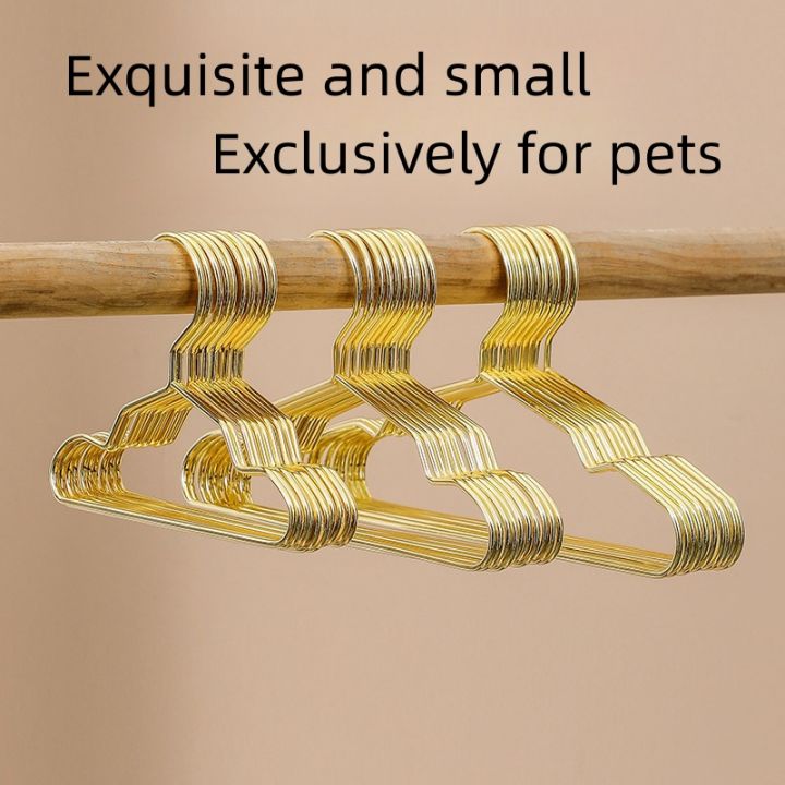 Pet Apparel Hangers Small Metal Clothes Hanger for Teddy Dog Cat Puppet ...