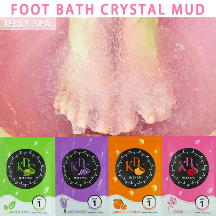 Rose Lavender Crystal Mud Foot Bath Salt Foot Bath Foot Therapy Foot ...