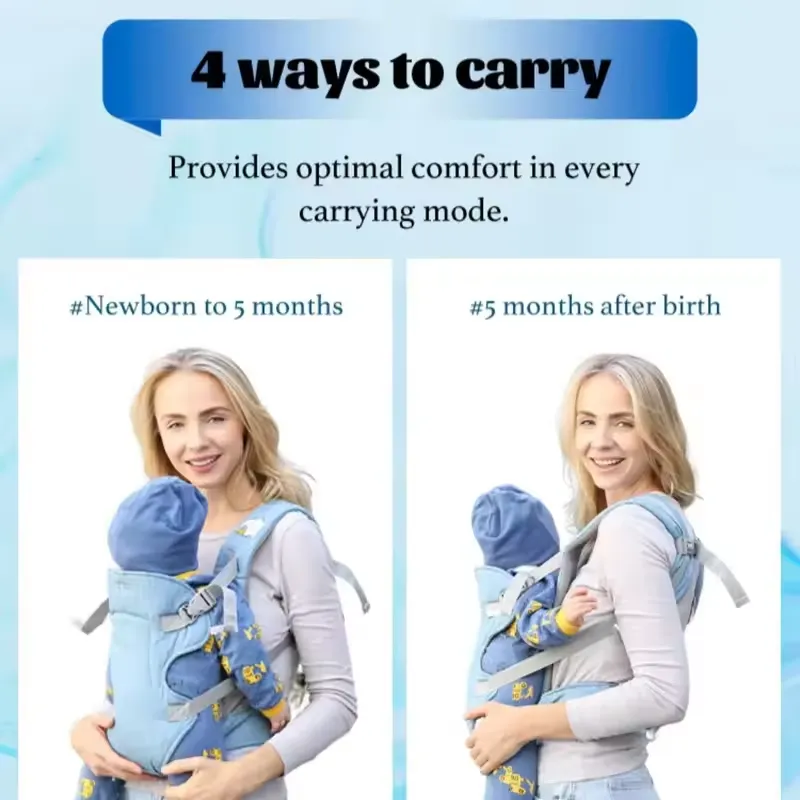4 in 1 Baby Carrier Strap Newborn To Toddler Multifunctional Baby Sling ...