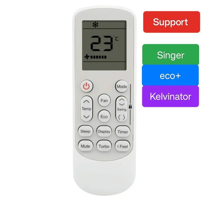 Air-conditioning Remote Control For Singer,Eco+, Kelvinator, Rangs Ac ...