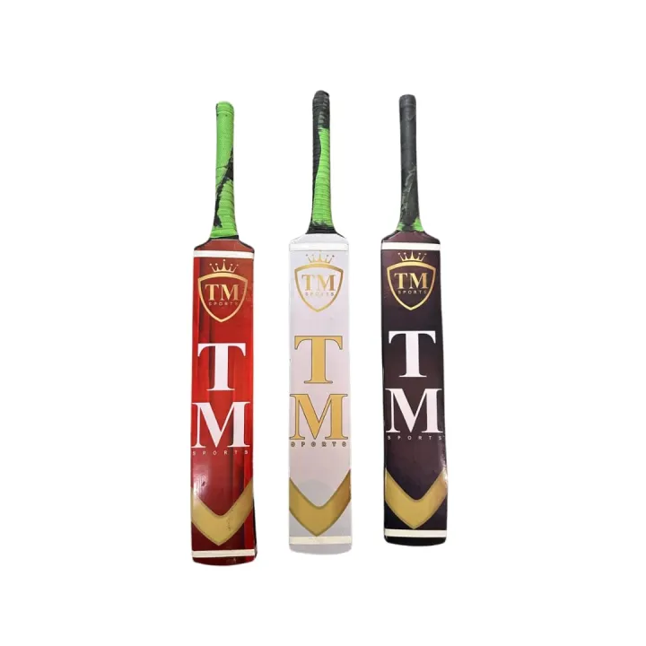 TM TAPE BALL BAT/HALF CANE HANDLE/TOP QUALITY MATERIAL/RAWALAKOT WILLOW ...