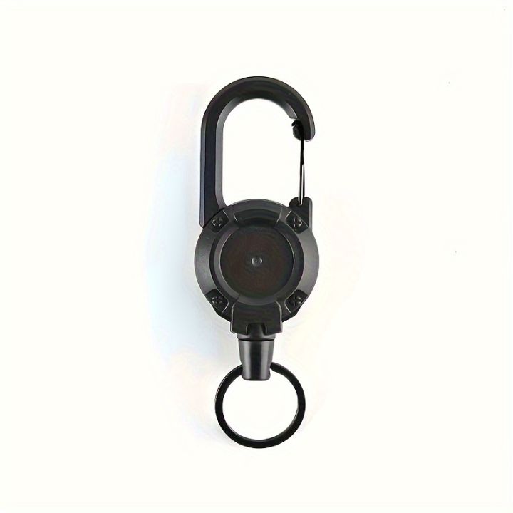One Heavy-Duty Retractable Multifunctional Keychain With A Steel Cord ...