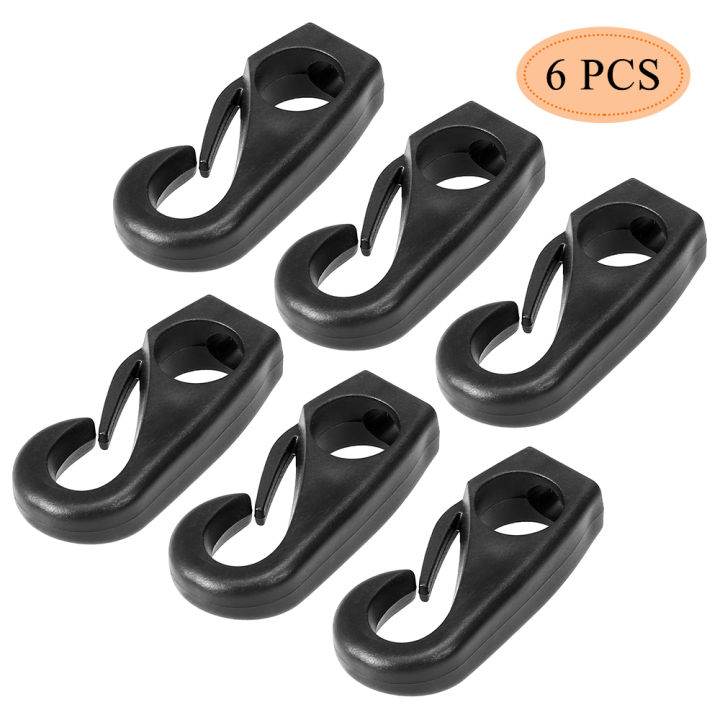 6PCS Nylon Buckle Shock Cord Clip Hook Kayak Canoe Bungee Rope Line ...