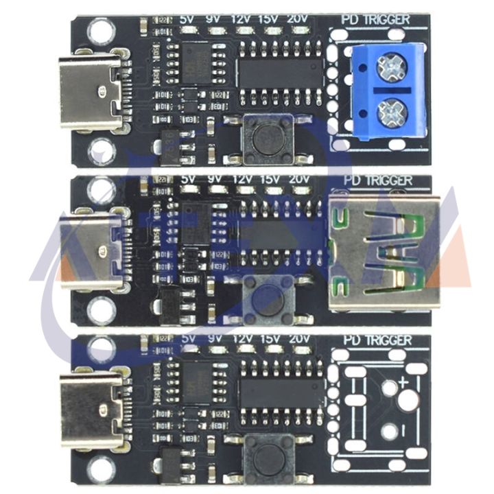 100W 5A USB-C Fast Charge Trigger Board Module PD/QC Decoy Board Fast ...