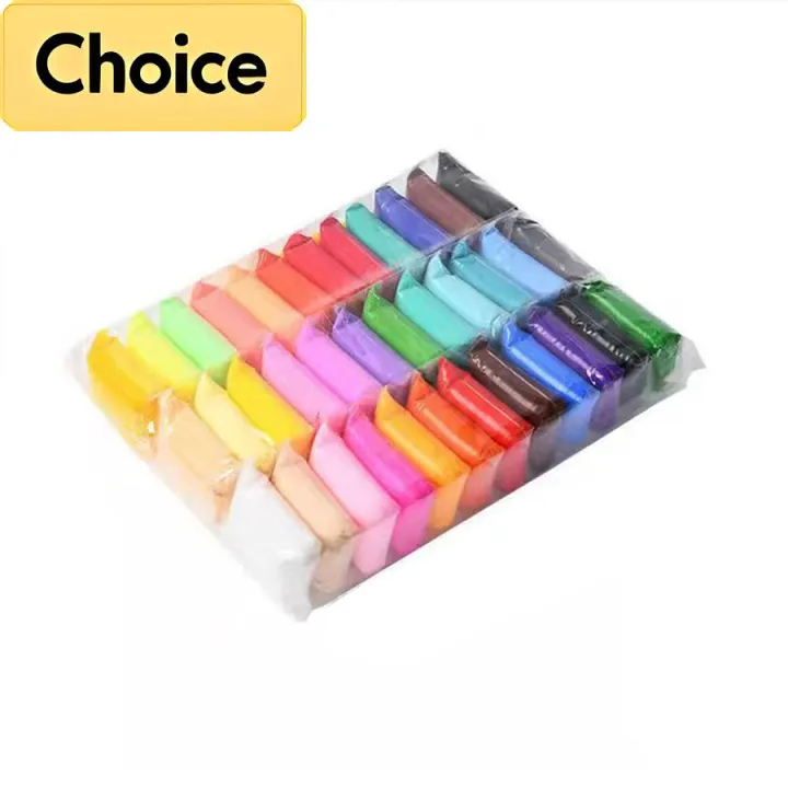 36 Color Clay Air-dried Clay Set, Ultra Light Plastic Clay with Carving ...