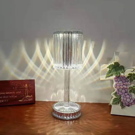 Big size crystal Led lamp high quality touch sensitive recharge rgb ...