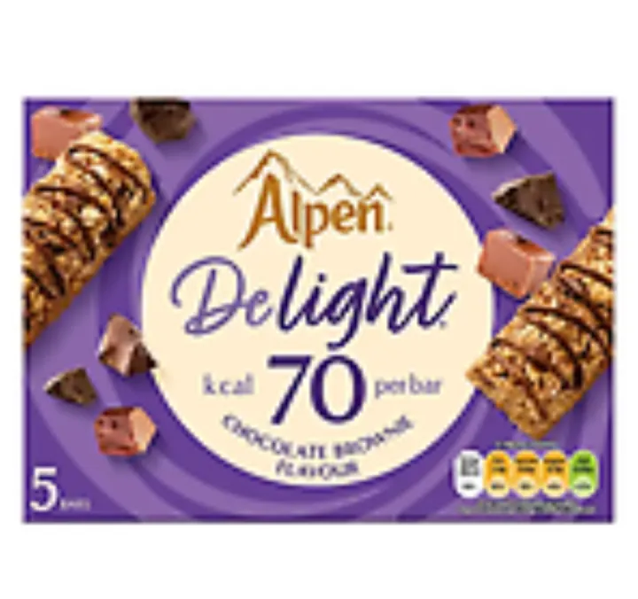 Alpen Delight Cereal Bars – Chocolate Brownie (5-Pack) | High-Fiber ...