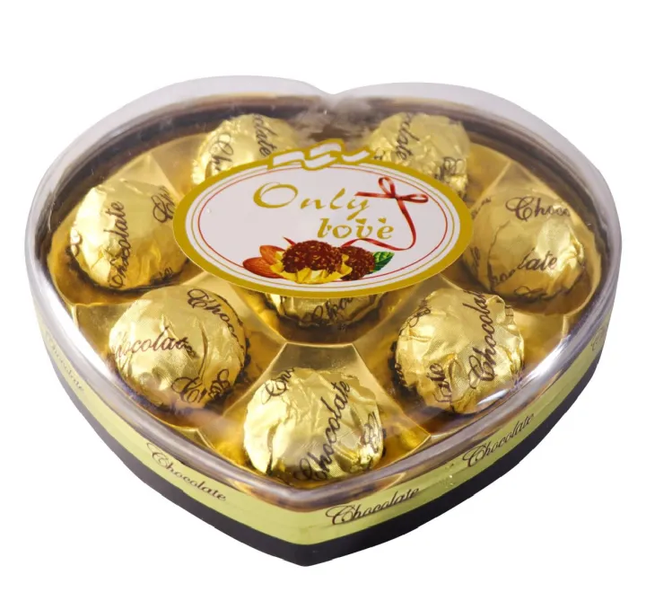 Heart Shape Gift Box With Milk Ball Compound Chocolate 8 Pcs Set ...