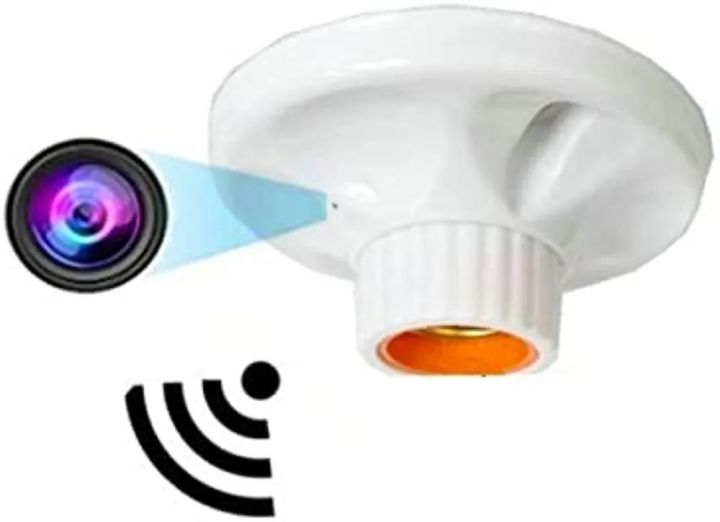 HD 1080P E27 Bulb Socket Base Wireless IP Camera Lamp Holder Home ...
