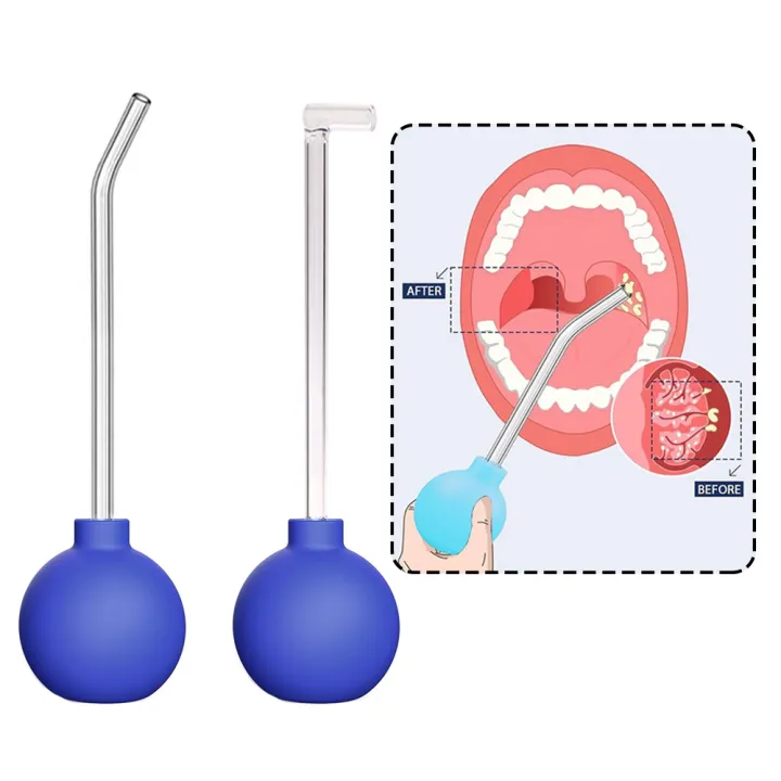 Tonsil stone cleaning kit set | 15 °+90 ° curved glass tube+manual ...