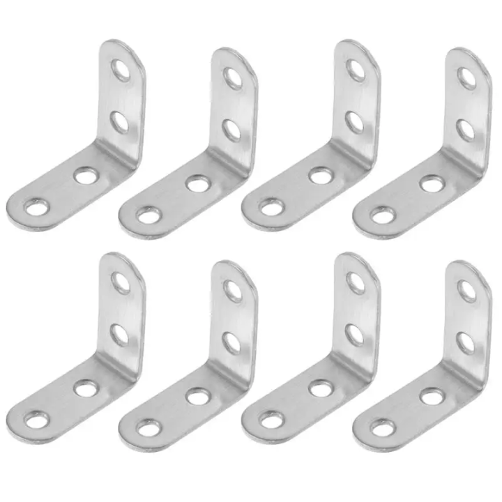 10PCS 90 Degree Angle Corner Brackets Stainless Steel Corner Brace ...