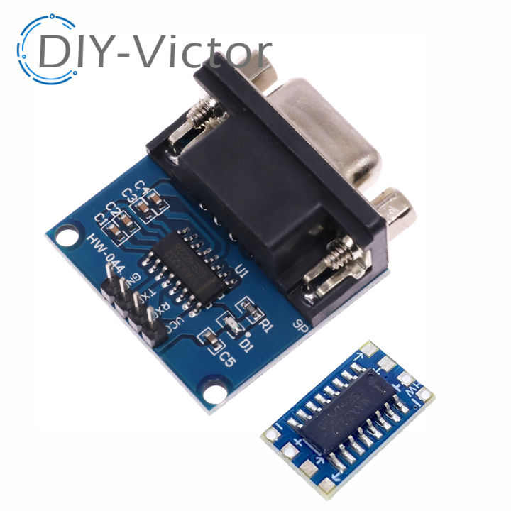 MAX3232 RS232 to TTL Serial Port Converter Module Female DB9 Connector MAX232 Flashing Board ...