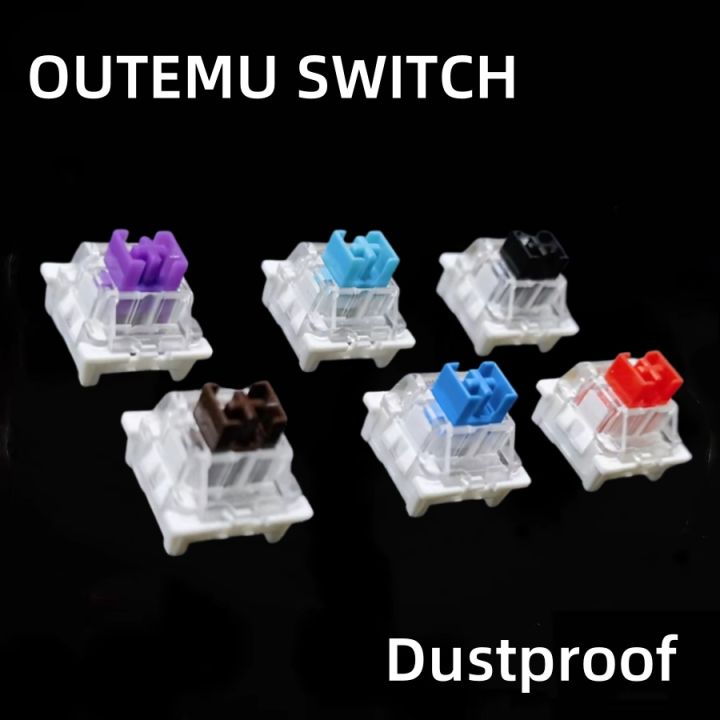 110/70/30pcs Dustproof Outemu Switch Linear Tactile Axis Clicky Silent ...