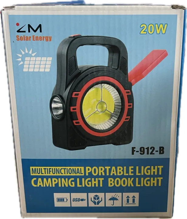 Work Light solar Rechargeable AC/DC | Daraz.pk