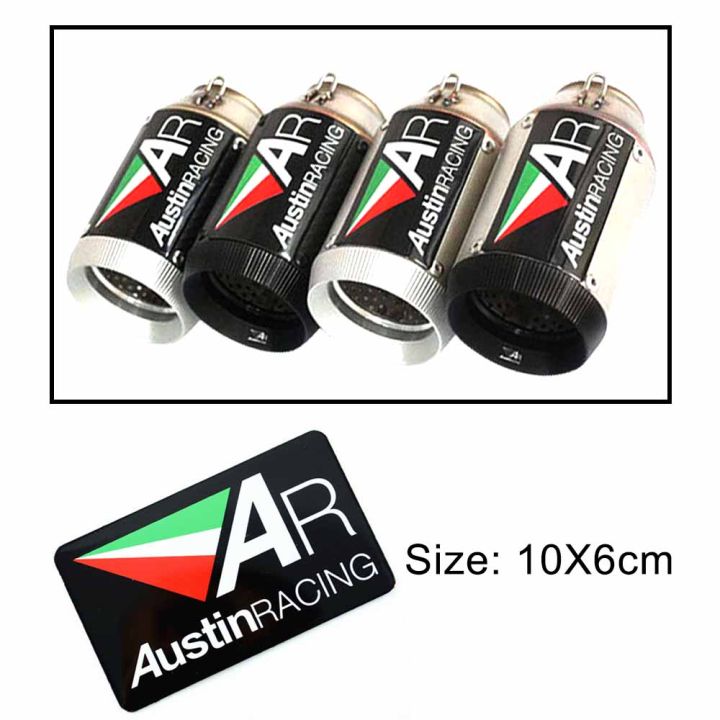 Motorcycle Exhaust Pipes Decal Sticker Aluminium Heat-resistant Decals ...