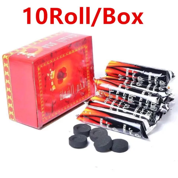 Magic Coal Roll Box for Bakhoor, 10 Red Rolls, Durable and Long Lasting ...