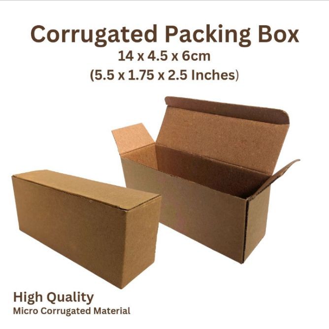 Corrugated packing boxes ( 5.5 × 1.75 × 2.5 inches ) 25 boxes | Daraz.lk
