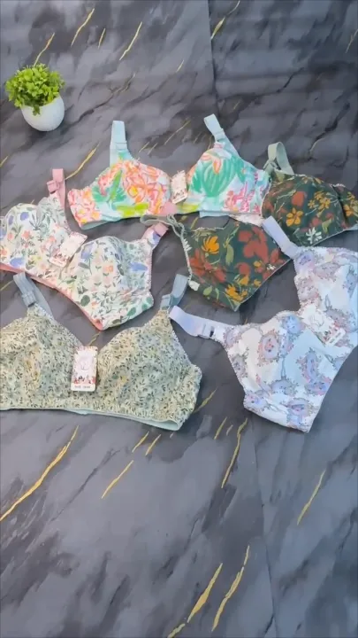 Pack Of 2 Soft Cotton Bra For Women - VIP Cotton Braziers Assorted ...