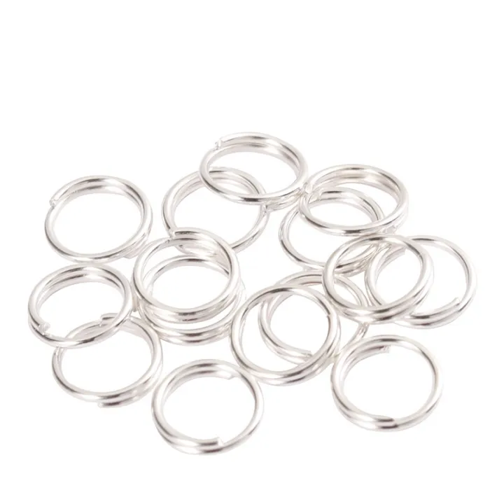 200pcs 6/8/10mm Open Jump Split Rings Double Loops Circle Keychain Ring Holder Connectors for ...
