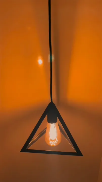 Triangle hanging light, hanging lights, hanging decor items, hanging ...