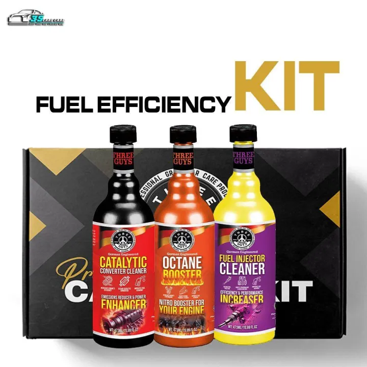 THREE GUYS Fuel Efficiency Kit – Octane Booster, Fuel Injector Cleaner ...