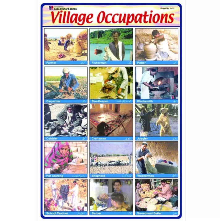 Sticker sheet Village Occupation | Daraz.pk