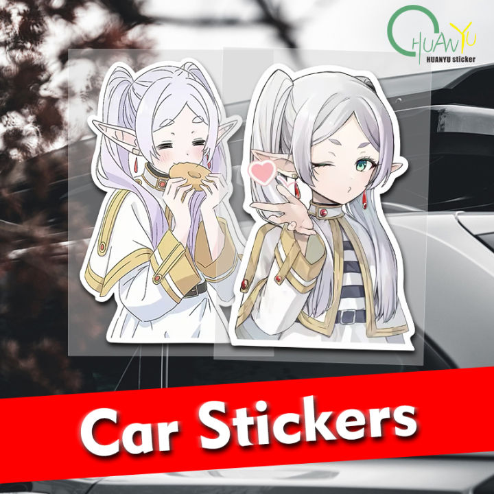 Frieren Anime Girl Chibi Decal Vinyl Scratch Proof Cute Car Stickers ...