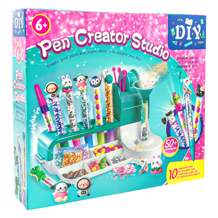 DIY Magic Sand Pen Creator Studio Kit for Kids 6+, Glitter Craft Pen ...