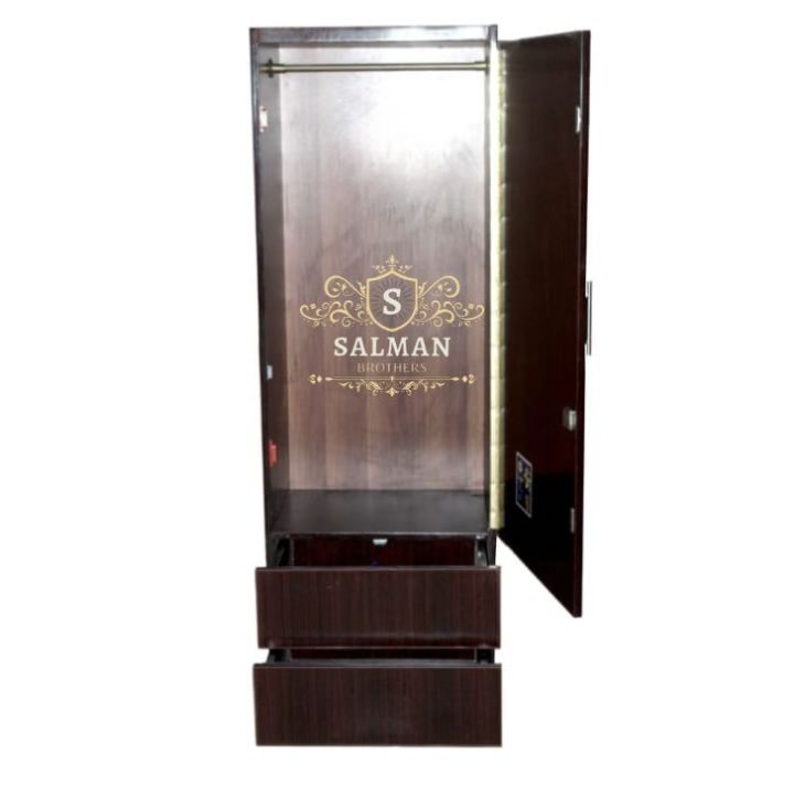 customized 6×2 Feet single door Two drawer cupboard wardrobe almari ...