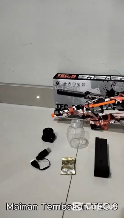 Electric Gel Burst TEC-9 Water Bullet Gel Blaster Gun toy, Automatic ...