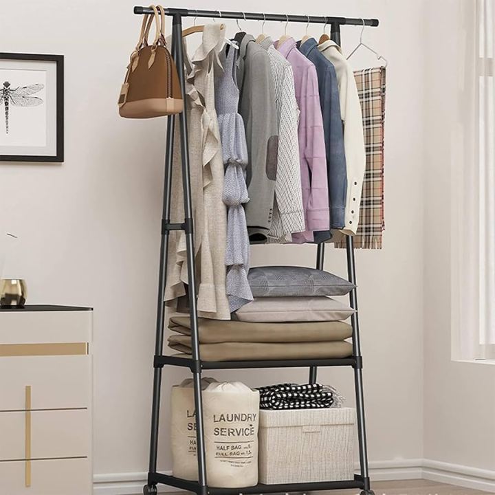 Clothes Hanging Stand - Hanging Stand For Clothes - Corner Rack - Cloth ...