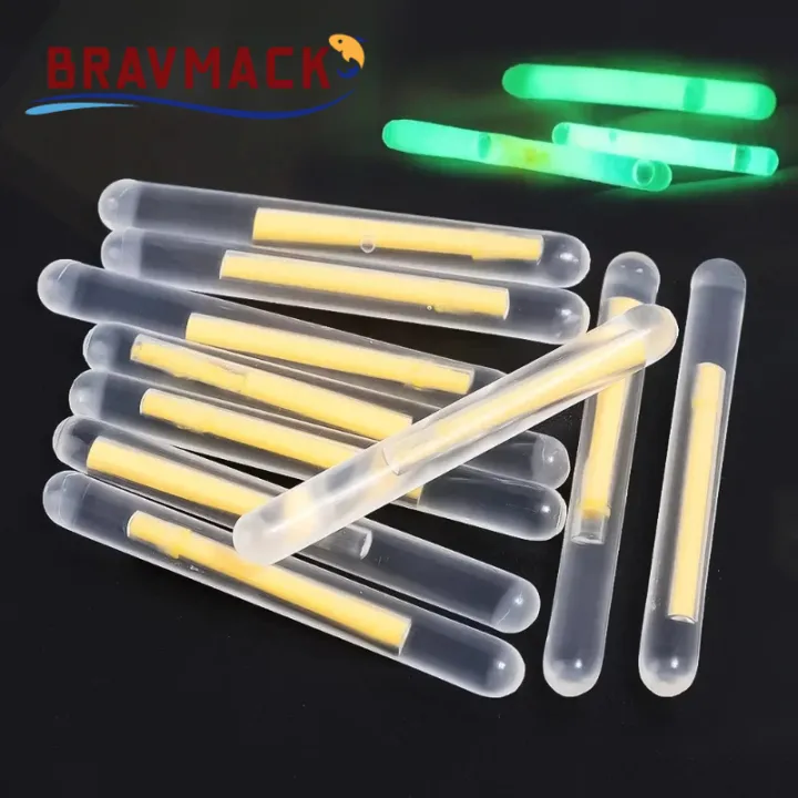 BRAVMACK 50/100pcs Outdoor Fishing Fluorescent Rod Firefly Fluorescent ...