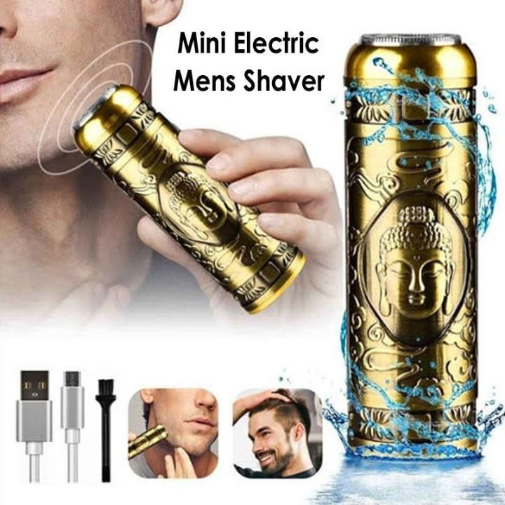 T8 Mini Electric Shaver Men Vintage Beard Razor Type-c USB Curved knife ...