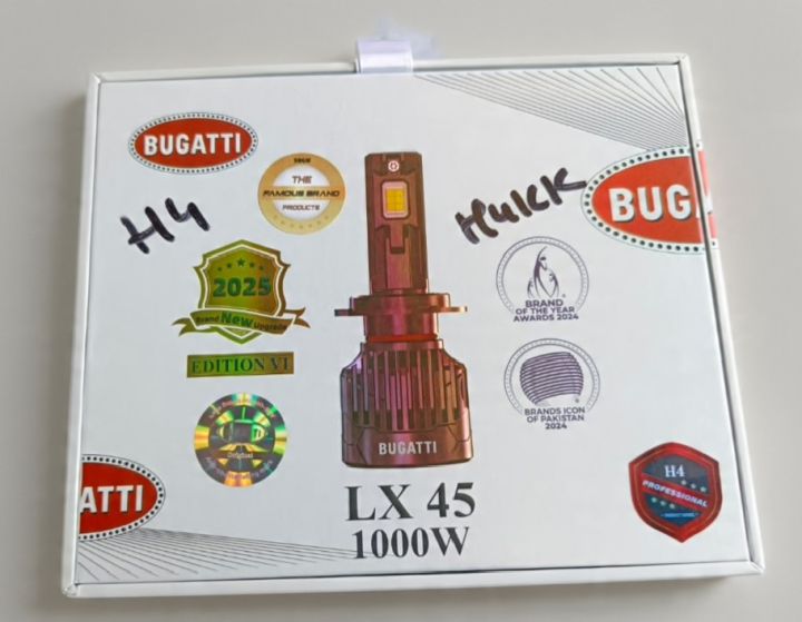 Bugatti LX45 Led 1000w light H4 | Headlights bulb | Bright light ...