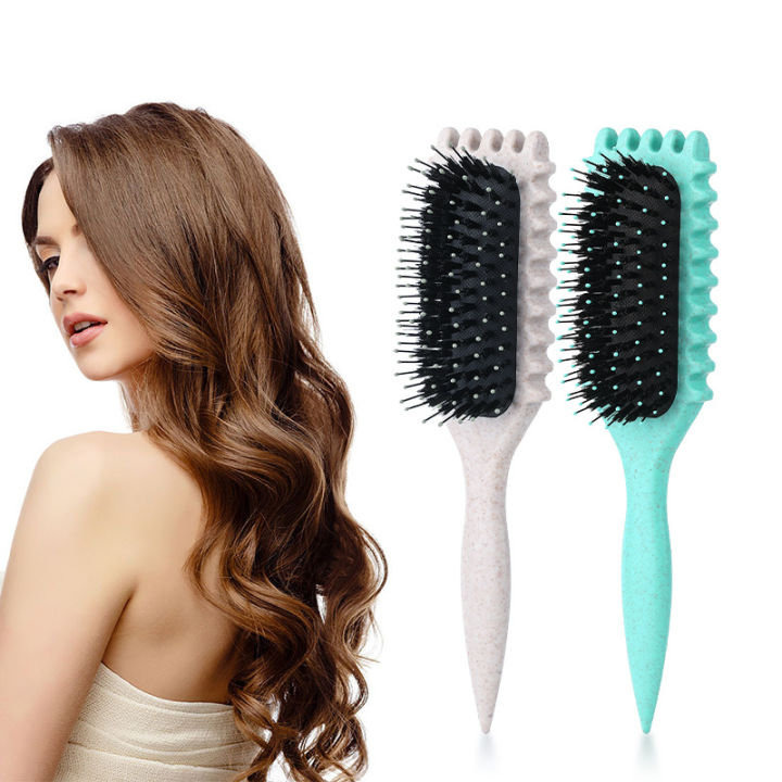 Wheat Straw Bouncing Comb Multifunctional Curly Massage Airbag Comb ...
