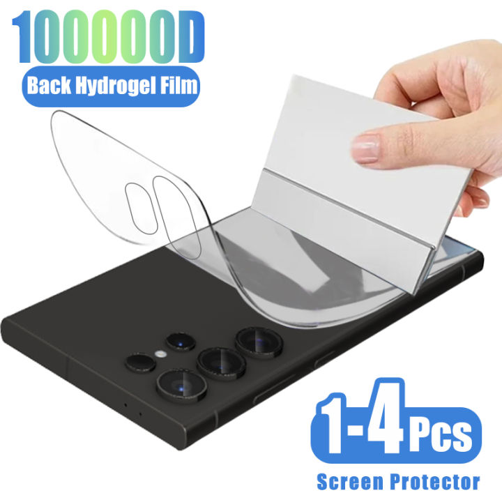 1-4PCS Back Hydrogel Film For Samsung Galaxy S24 S23 S21 S22 S20 Ultra ...