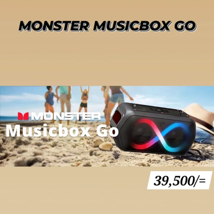 MONSTER MUSICBOX GO ORIGINAL PARTY SPEAKERS WITH DUAL WIRELESS MIC ...