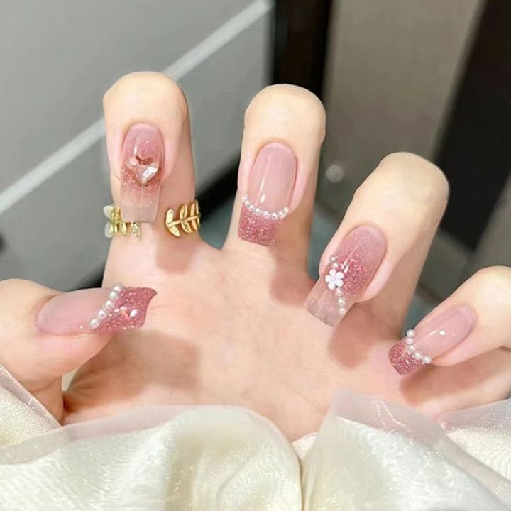 Fake Nails Artificial Long Lasting Gorgeous 24 piece Nail | Daraz.com.bd