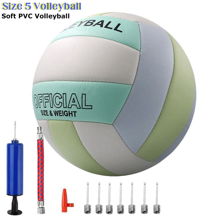 PVC Thickness 2.7mm Machine-Sewn Volleyball No. 5 Macaron Color Game ...