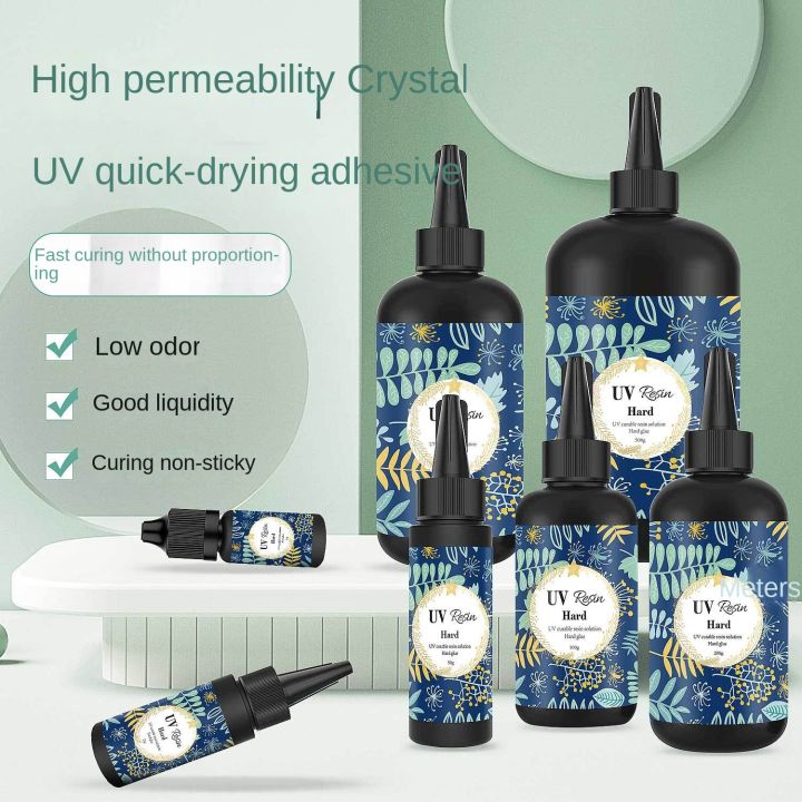 Quicksand Oil DIY UV Adhesive UV Resin Shadowless Glue High Transparent ...