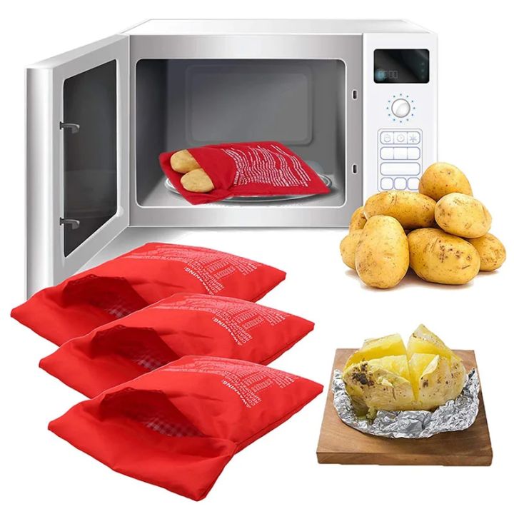 Microwave Potato Bag Reusable Express Microwave Potato Cooker Bag Baked ...