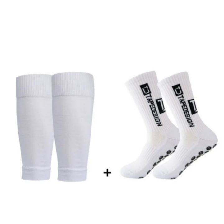 1 set of high-quality adhesive non slip socks and leg guard fixed socks ...