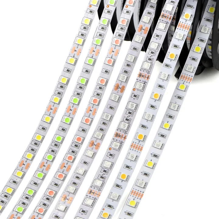 6 Colors 5050 SMD LED Strip Light Tape 5M 12V RGB RGBW RGBWW Waterproof ...