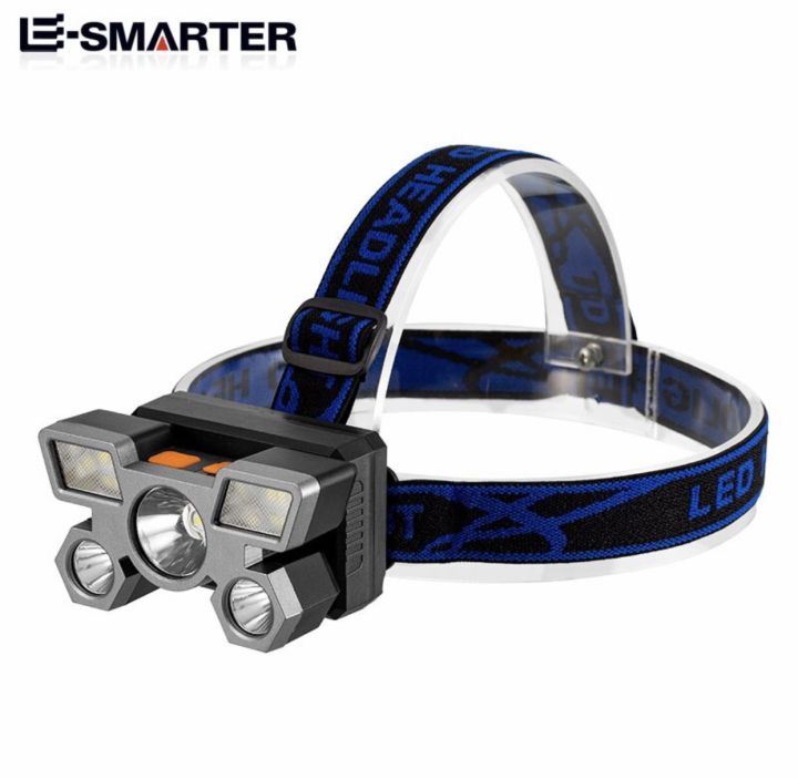 Usb Rechargeable Headlamp Portable 5 Led Headlight Built-in Battery ...