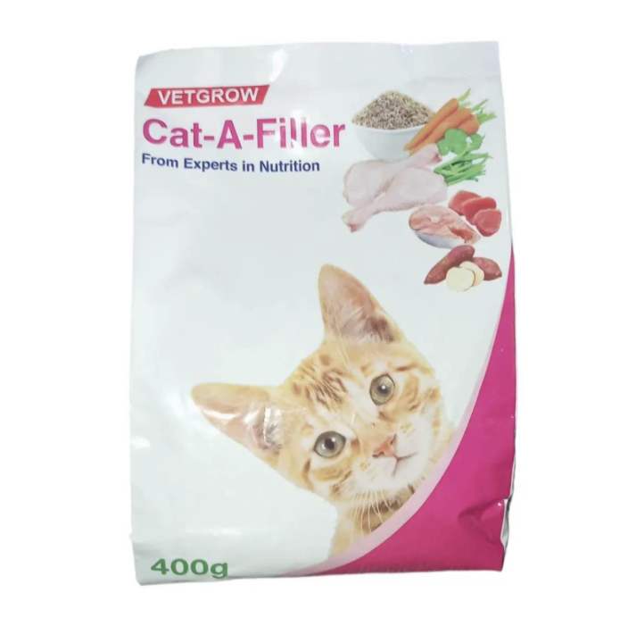 VetGrow Cat-A-Filler Cat Dry Food for Adult and Kittens 400g | Daraz.lk