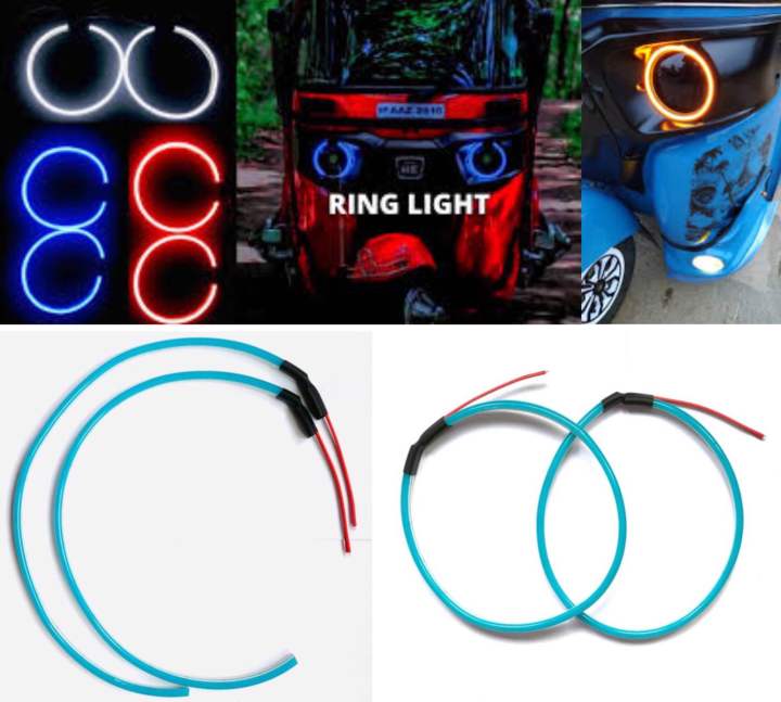 2PCS Three Wheel Head Light Ring LED Neon Flexible Light | Daraz.lk