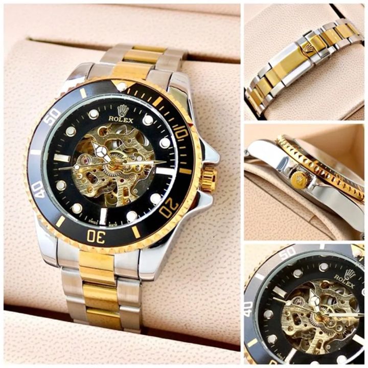 Rolex luxury Transparent men's watch | Daraz.com.np
